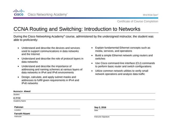 CCNA Routing and Switching | PPT