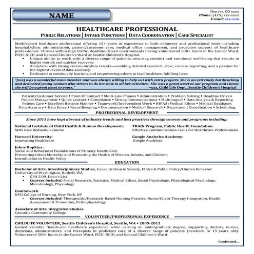 Career Change Example | PDF