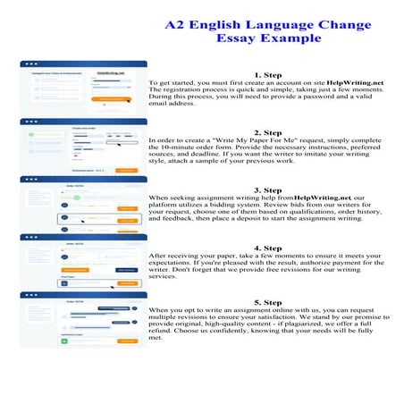 A2 English Language Change Essay Example | PDF