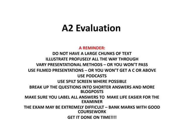 A2 evaluation | DOCX