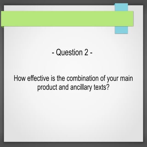 A2 Evaluation Question 2 | PPT