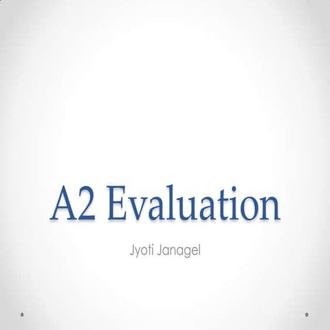 A2 evaluation question 4 powerpoint | PPTX | Laptops | Computing