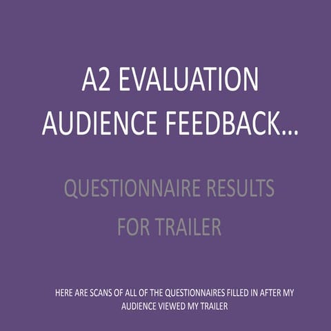 A2 Evaluation | PPT
