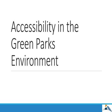 ADA in Green Parks Presentation | PPTX