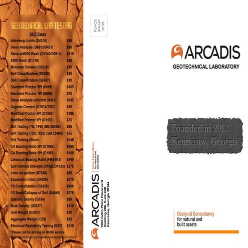 Geotech Lab Brochure 2017 | PDF
