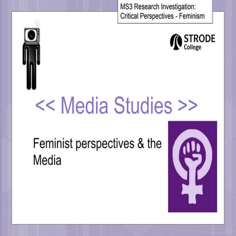A2 Feminism and the Media part 1 | PPTX