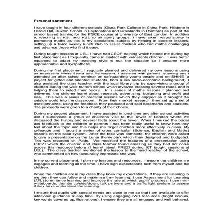 Personal Statement | DOCX