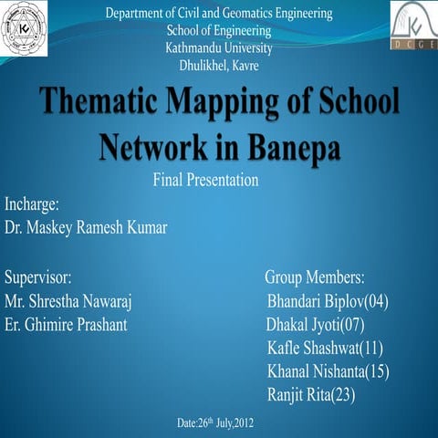 Thematic Mapping of School Network | PPTX