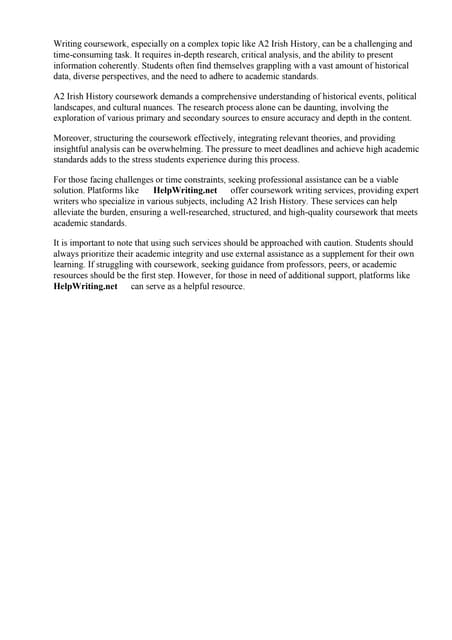 A Level History Coursework Structure. You will nee | PDF