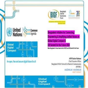 Bangladesh Initiative for Connecting, Empowering & Amplifying Unified Voices on Global Digital ...