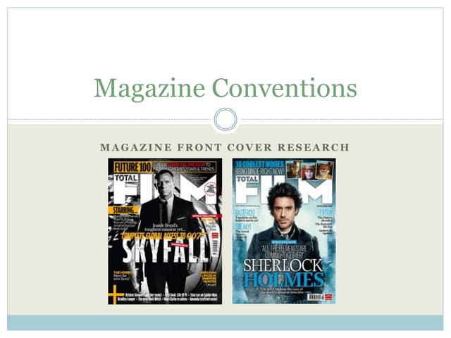 Magazine Cover Terminology | PPTX