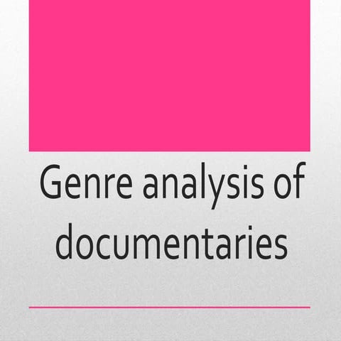 A2 media documentary | PPTX