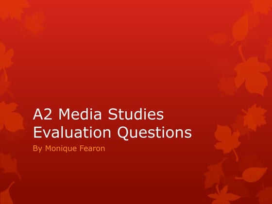 As media studies thriller opening scenes | PDF