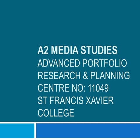 A2 media studies slides 1 30 | PPTX