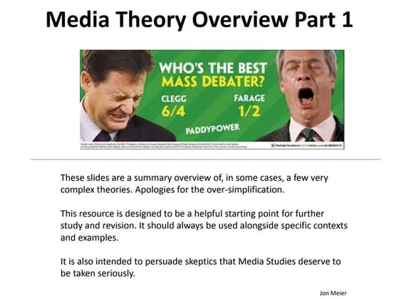 Media theories | PPT