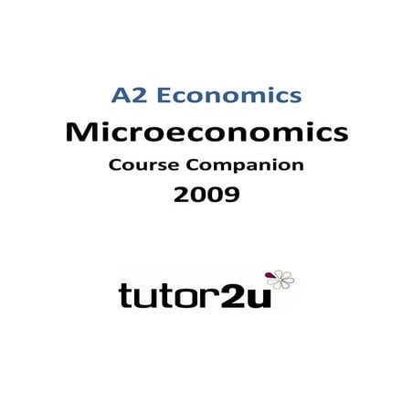 A2 microeconomics course companion | PDF