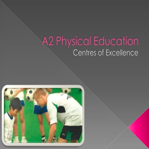A2 PE Centres of Excellence Task | PPT