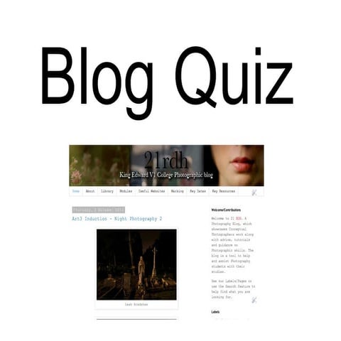 A2 photography quiz | PPT