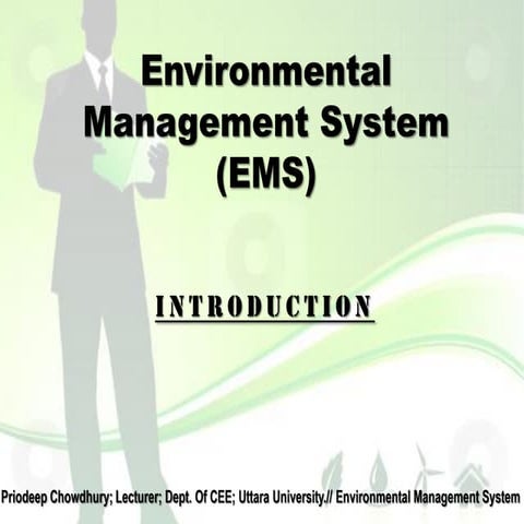Environmental management: Introduction and scope | PPT