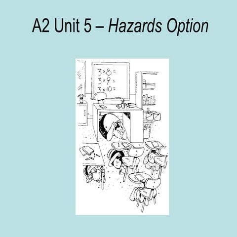 A2 unit 5 – hazards option 1 | PPT