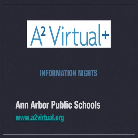 A2V Information Night Spring 2014 | PPT