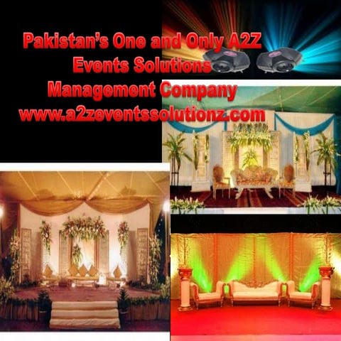 A2Z Events Solutions Management Company, Best Events Planners in Lahore, Pakistan | PPT