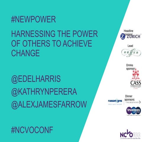A3: New power: Harnessing the power of others to achieve change | PPTX