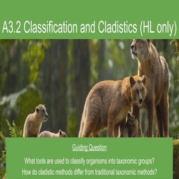 A3.2 Classification and Cladistics slideshow (HL only).pptx