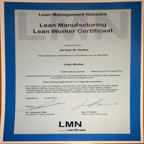 Lean Worker Certificaat | PDF