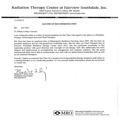 letter of recommendation | PDF