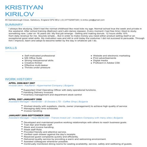 Joseph Smith CV | DOCX