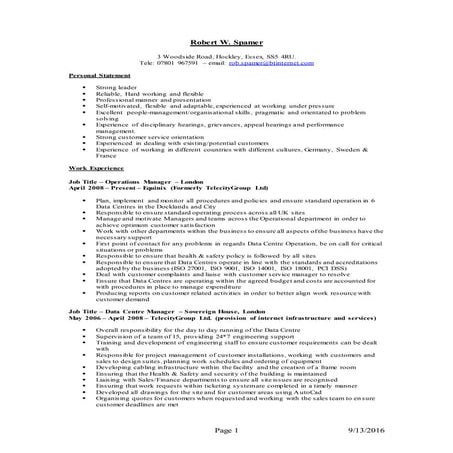 Rob Spamer CV 2016 | DOCX