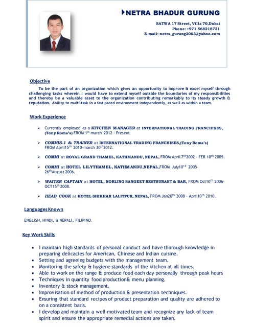 WARREN EVANS cv | PDF