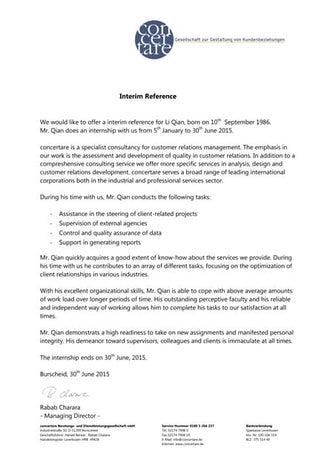 GTI_Letter of Reference | PDF