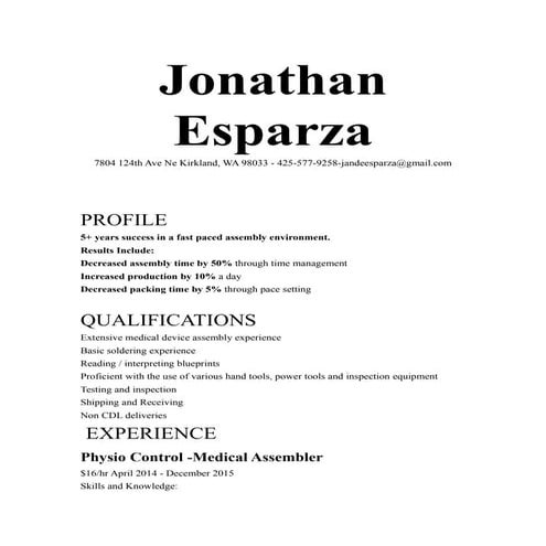 Resume - Jonathan Davidson | DOC
