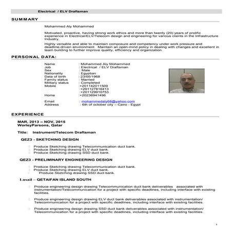 Electrical Draftsman | DOC