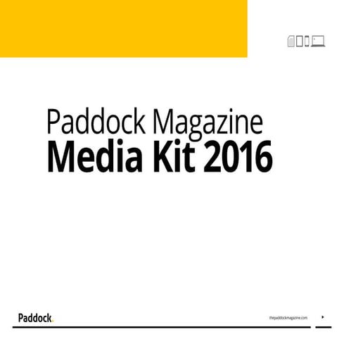 Paddock Media Kit 2016 | PDF