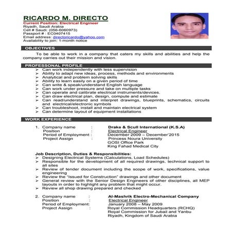 Ricardo Directo - CV | PDF
