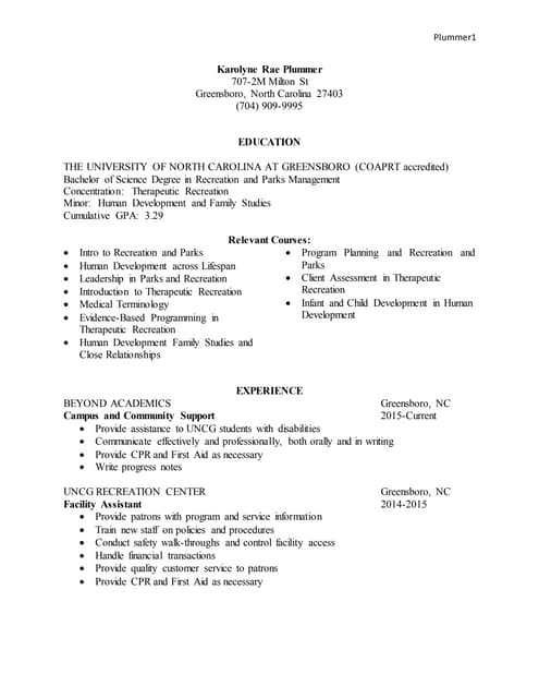 Lauren Williams Resume | PDF
