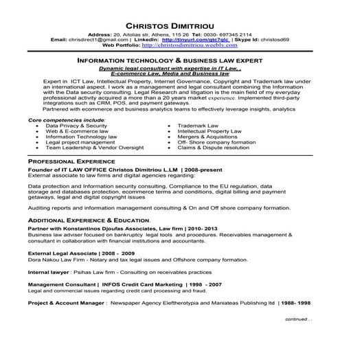 CHRISTOS DIMITRIOU RESUME | PDF