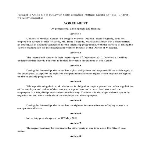 ugovor o usavrsavanju i ospoobljavanju | PDF | Free Download