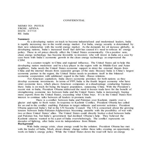 India -Writing Sample 2 | PDF