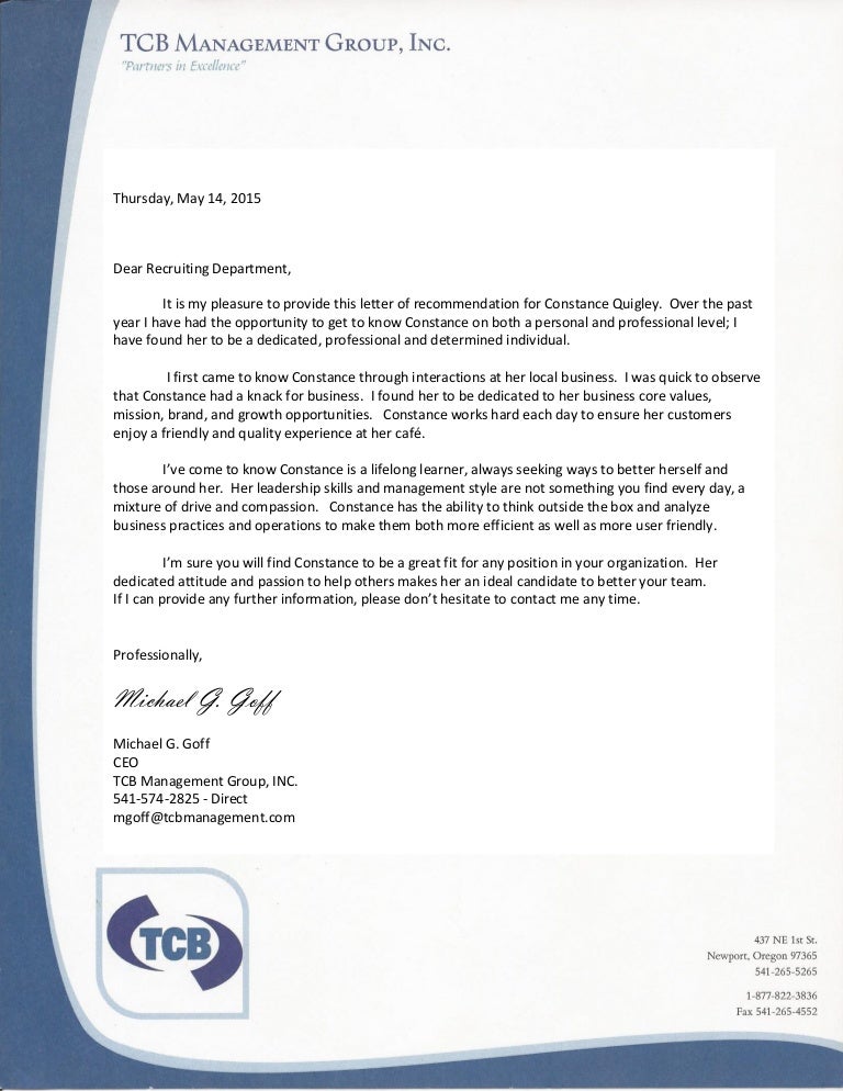 Constance Q Letter of Rec 2015 (1) From Mike