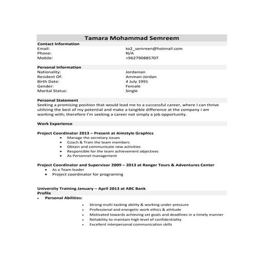 CV Diana Mistry | DOCX