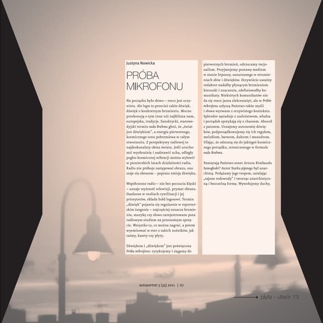 Justyna Nowicka, Próba mikrofonu | PDF