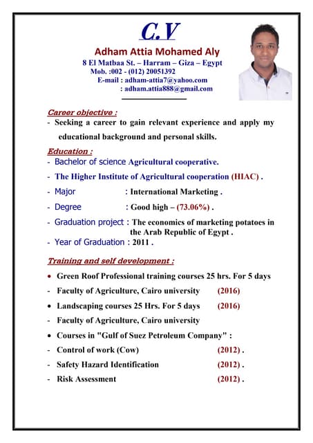 KHOLOUD MOHAMED CV pic | PDF
