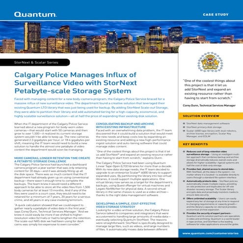 Calgary Police Case Study | PDF