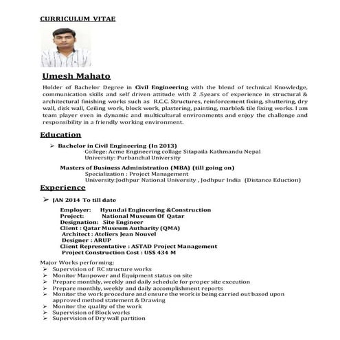 Achaiah resume USA format | PDF