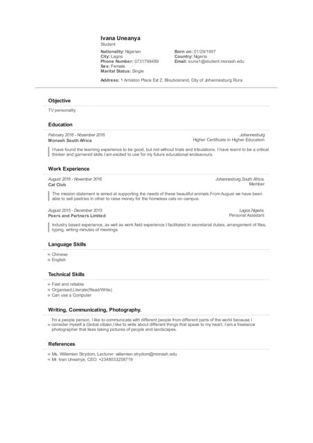 CurriculumVitae | PDF