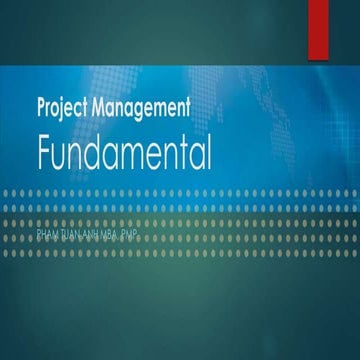 Project Management Fundamental | PPT